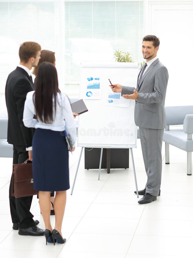 Successful Business Presentation of a Man at the Office Stock Photo ...