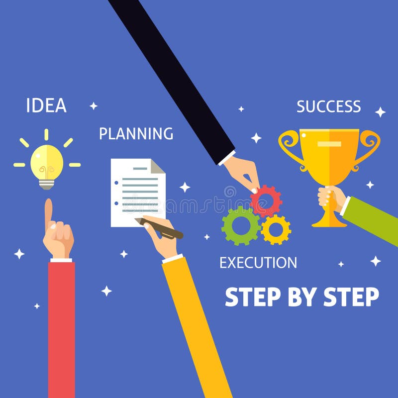 Successful Steps in Business Stock Vector - Illustration of challenge ...