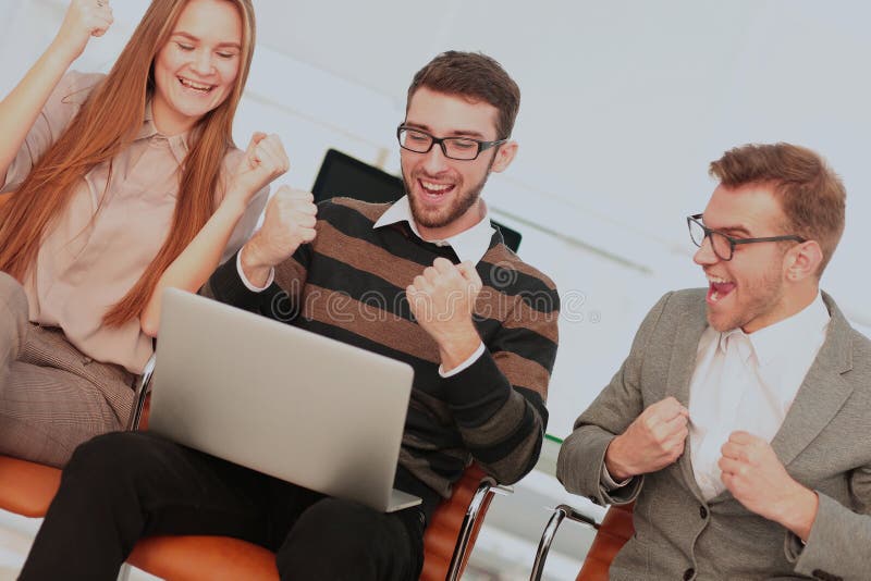 Successful Business Team Finished Great Job Stock Photo - Image of ...