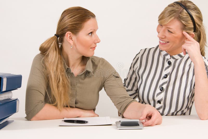 Two Business Woman Disputing in the Office Having Disagreement. Stock ...
