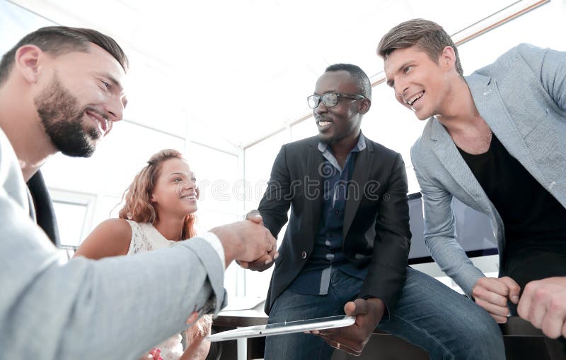 Successful Business Team in the Workplace in the Office Stock Image ...