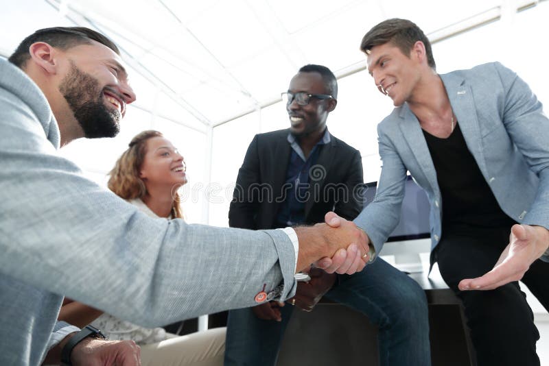 Successful Business Team in the Workplace in the Office Stock Image ...
