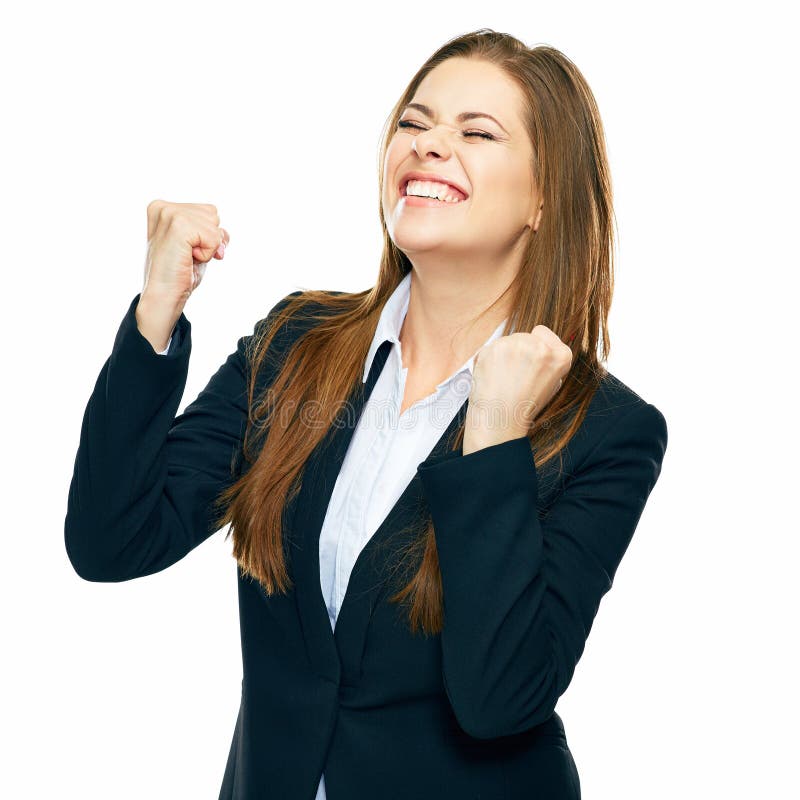 Successful Business Woman Portrait . Emotional Portrait Isolate Stock ... Successful Business Woman Portrait . Emotional Portrait Isolate Stock ...