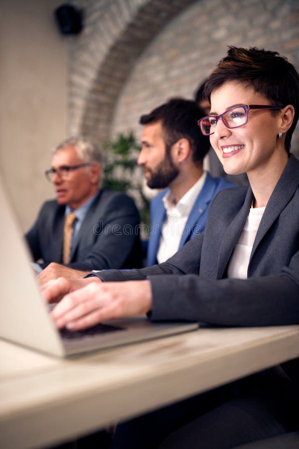 Successful Business Woman Working Stock Photo - Image of leader ...