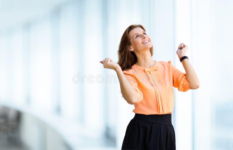 Attractive, Successful Business Woman Stock Image - Image of friendly ...