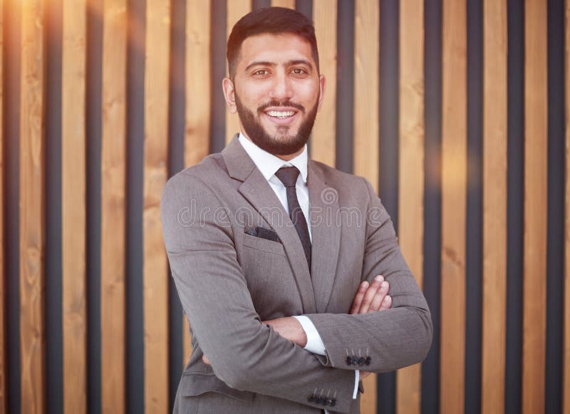 Portrait of Successful Young Businessman in Office Stock Photo - Image ...