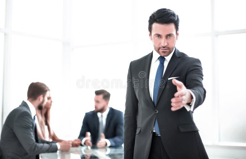 Successful Businessman Reaching Out for a Handshake Stock Photo - Image ... Successful Businessman Reaching Out for a Handshake Stock Photo - Image ...