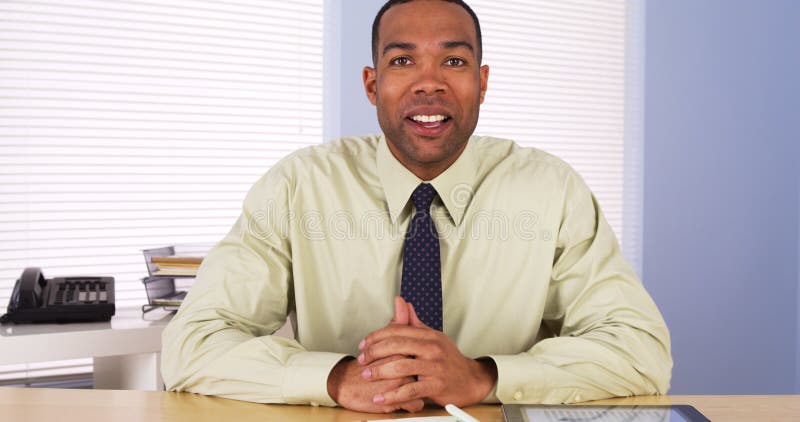 Successful Businessman Talking To Camera Stock Photo - Image of male ... Successful Businessman Talking To Camera Stock Photo - Image of male ...