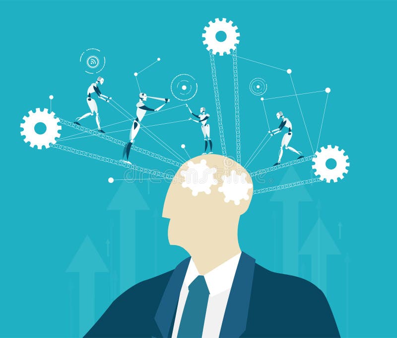 Successful Businessman Thinking Process, Thinking Out of Box, Find ...