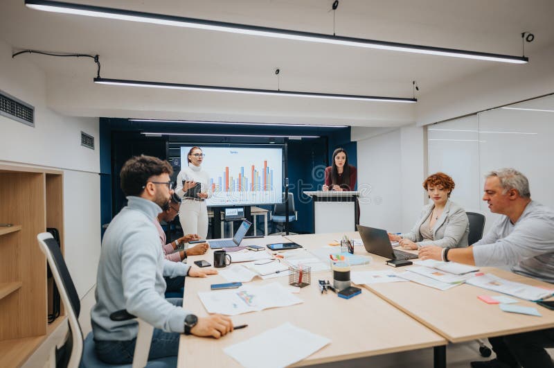 Successful Businesspeople Attending a Dynamic Workshop on Business ...