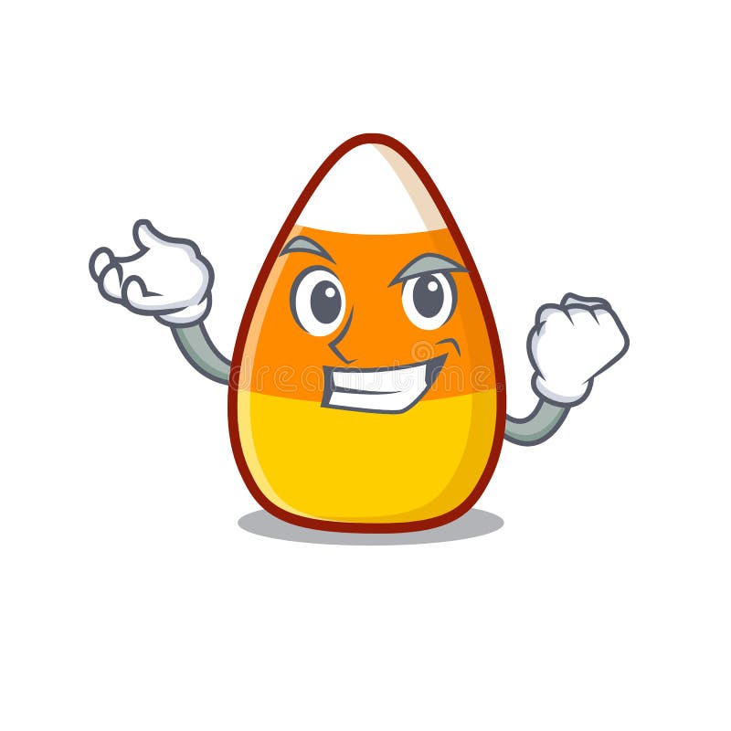 Successful Candy Corn Cartoon with Character Shape Stock Vector ...