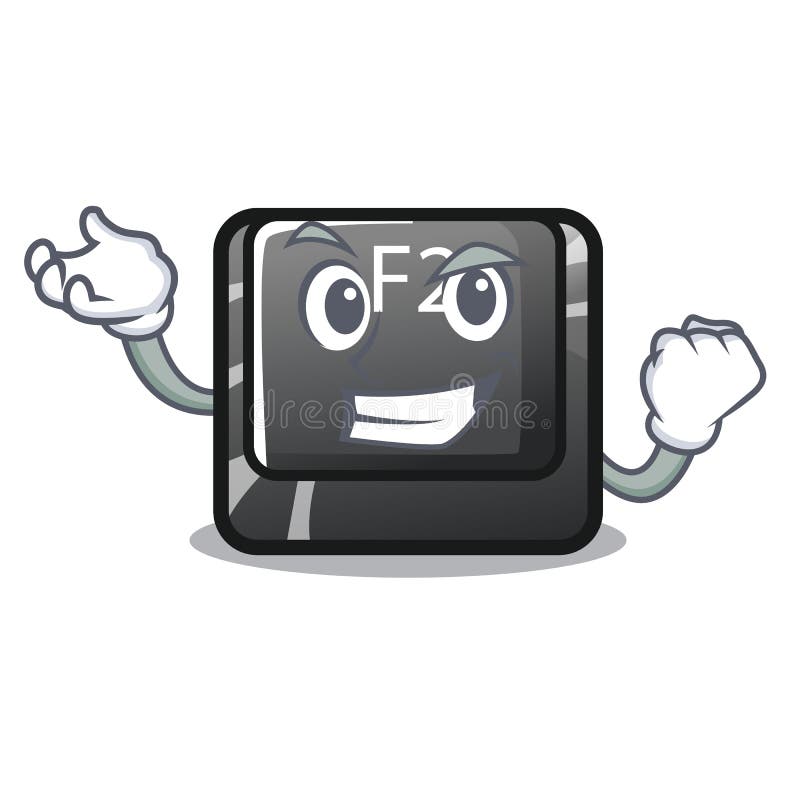 Successful Cartoon F2 Button on the Keyboard Stock Vector ...
