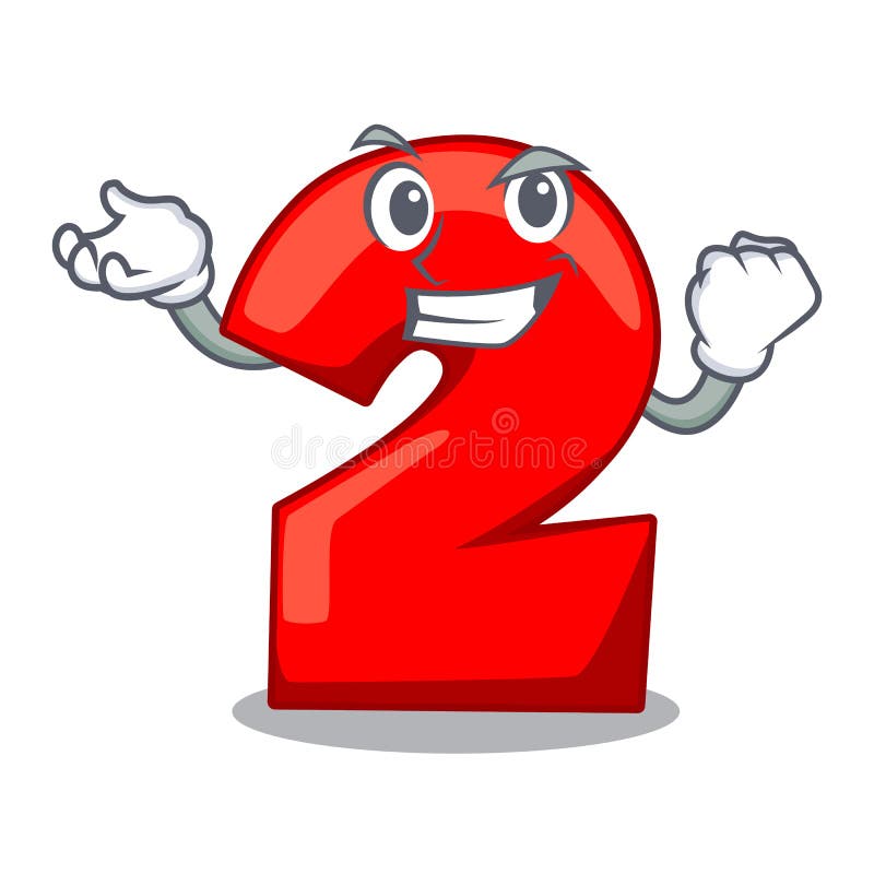 Successful Character Number Two on Wooden Door Stock Vector ...