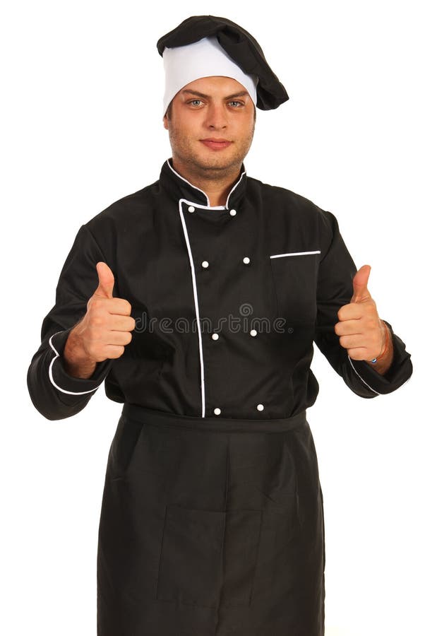 Successful Chef Giving One Hand for Shaking Stock Photo - Image of ...