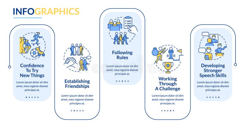 Successful Child Development Rectangle Infographic Template Stock ...