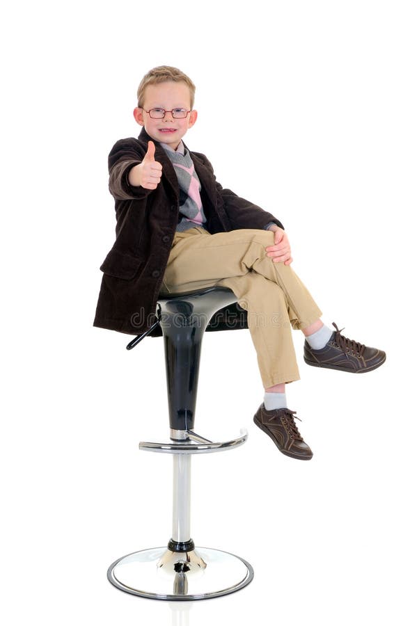 Successful Child Moving Up in School Grades Stock Image - Image of ...