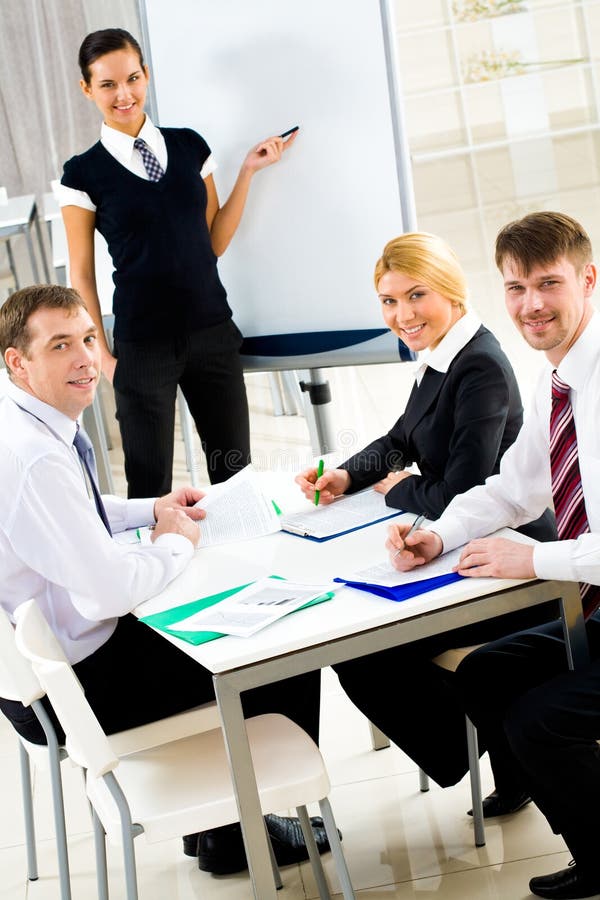 Helpful co-workers stock photo. Image of positive, businessman - 11621056