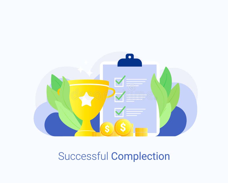 Successful Complection Concept. Stock Vector - Illustration of growth ...