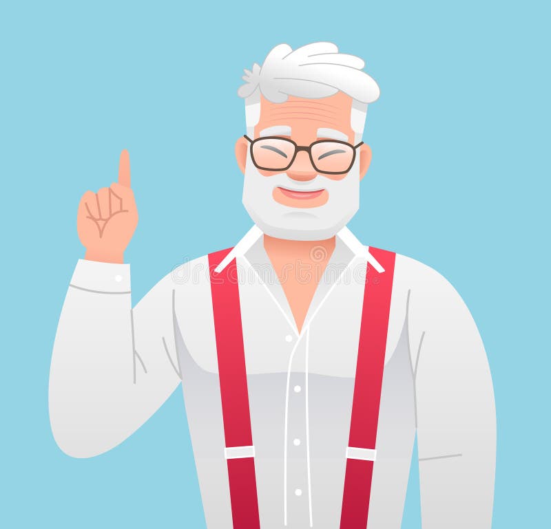 Cartoon Gray Haired Man Stock Illustrations 584 Cartoon Gray Haired