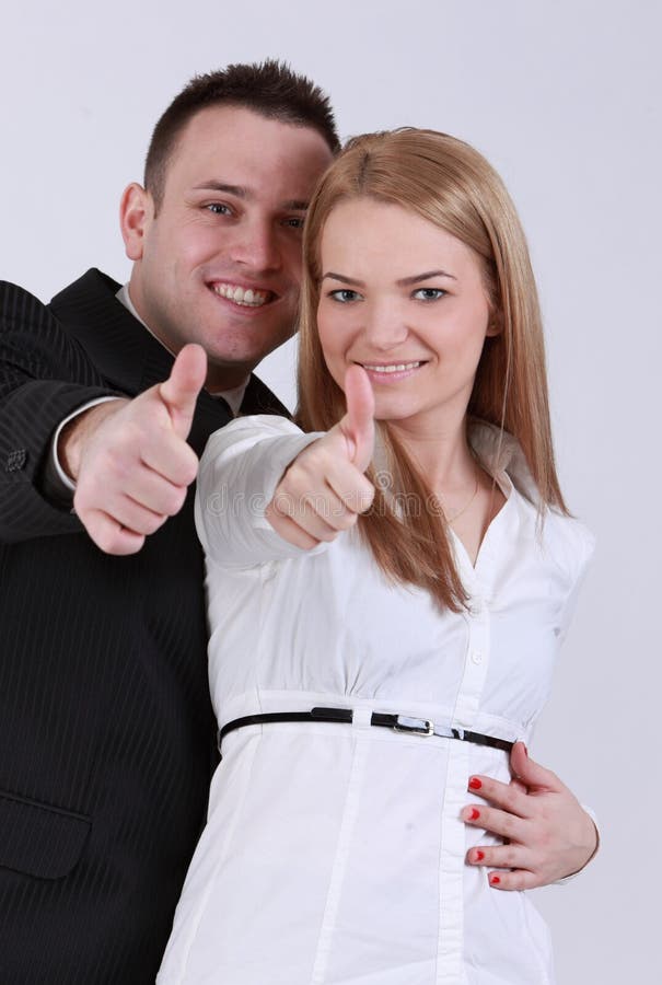 Successful couple stock image. Image of good, happy, hands - 24300387