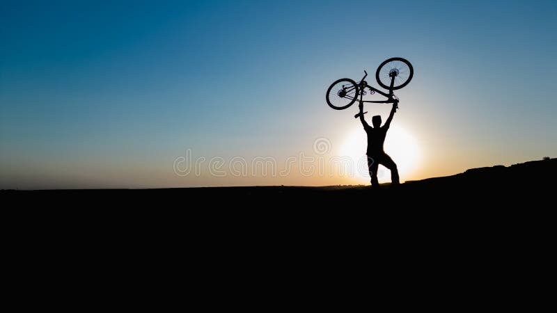 Successful Cyclist, Active Sportsperson and Energetic Person Stock ...