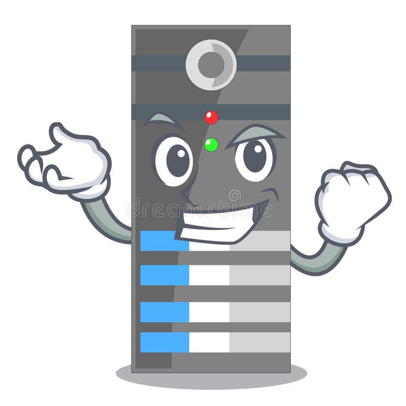 Successful Data Server Isolated in the Character Stock Vector ...