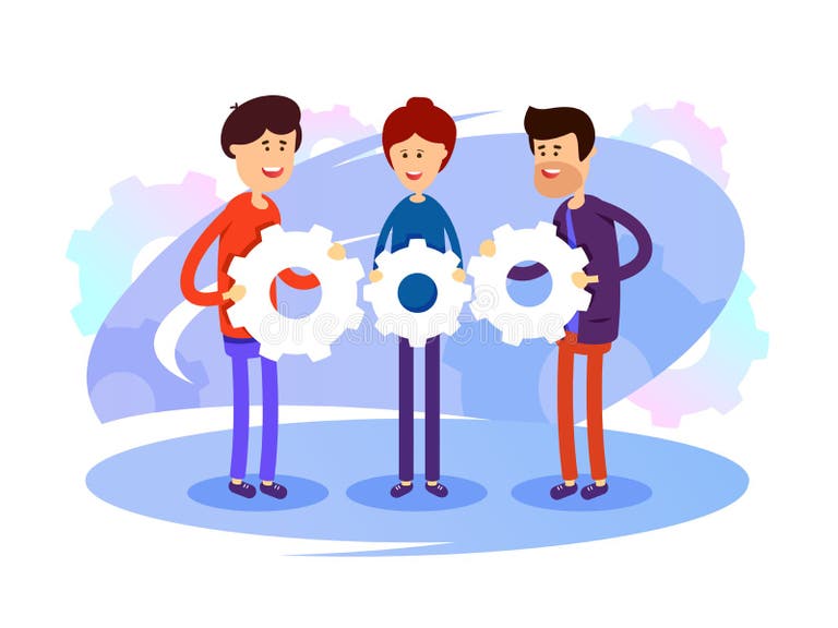 Successful Team Gears Stock Illustrations – 1,131 Successful Team Gears ...