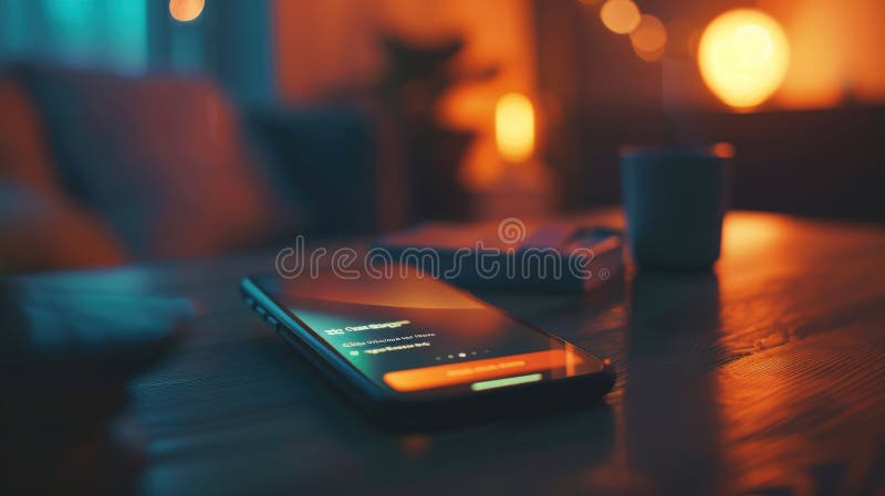 Successful Digital Wallet Payment Notification on Smartphone in Warm ...