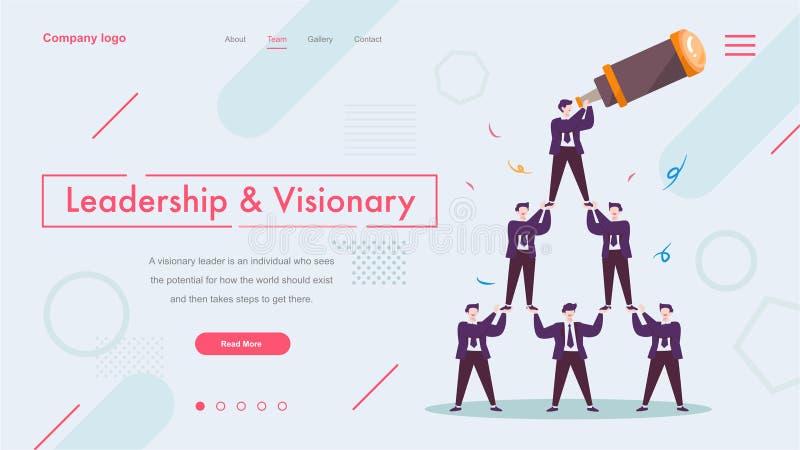 Team with a vision stock vector. Illustration of creative - 6287457