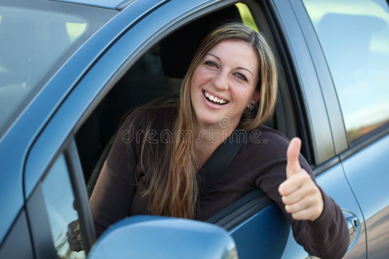 Relaxed driver portrait stock image. Image of trip, transportation ...