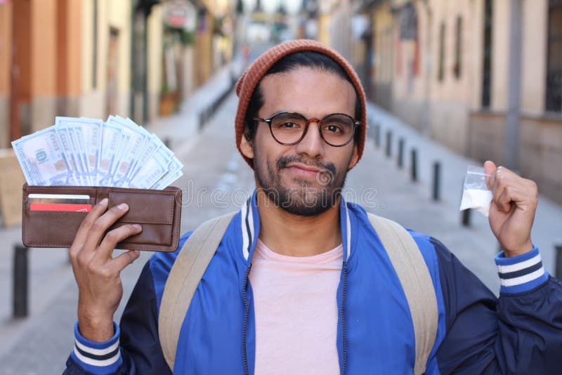 Successful Drug Dealer Showing Off Stock Photo - Image of delivery ...