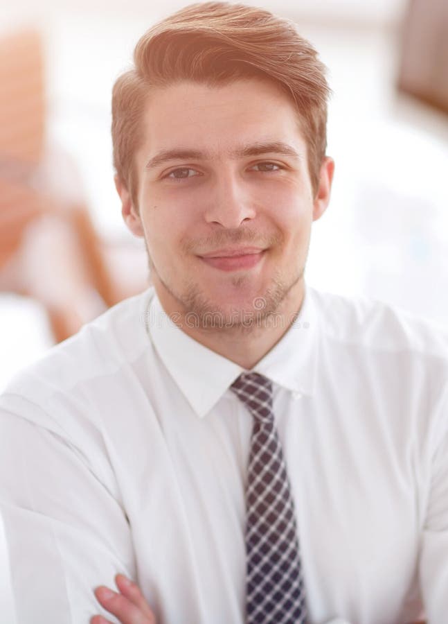 Successful Employee ,standing in the Office Stock Photo - Image of ...