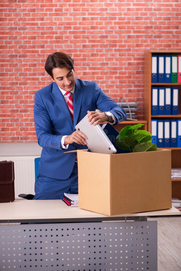 The Successful Employee Getting New Job Position Stock Image - Image of ...