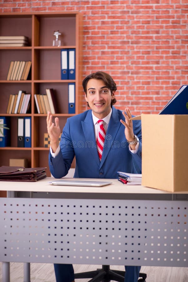 The Successful Employee Getting New Job Position Stock Photo - Image of ...