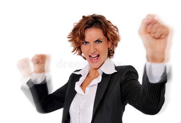 Successful Energetic Woman stock image. Image of hand - 11038759