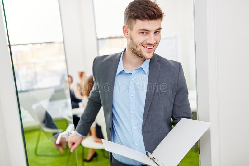 Successful Entrepreneur As Manager Stock Image - Image of room, staff ...