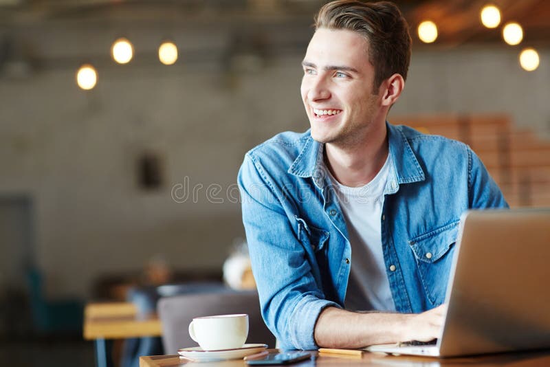 Guy networking stock image. Image of idea, career, happy - 100953241