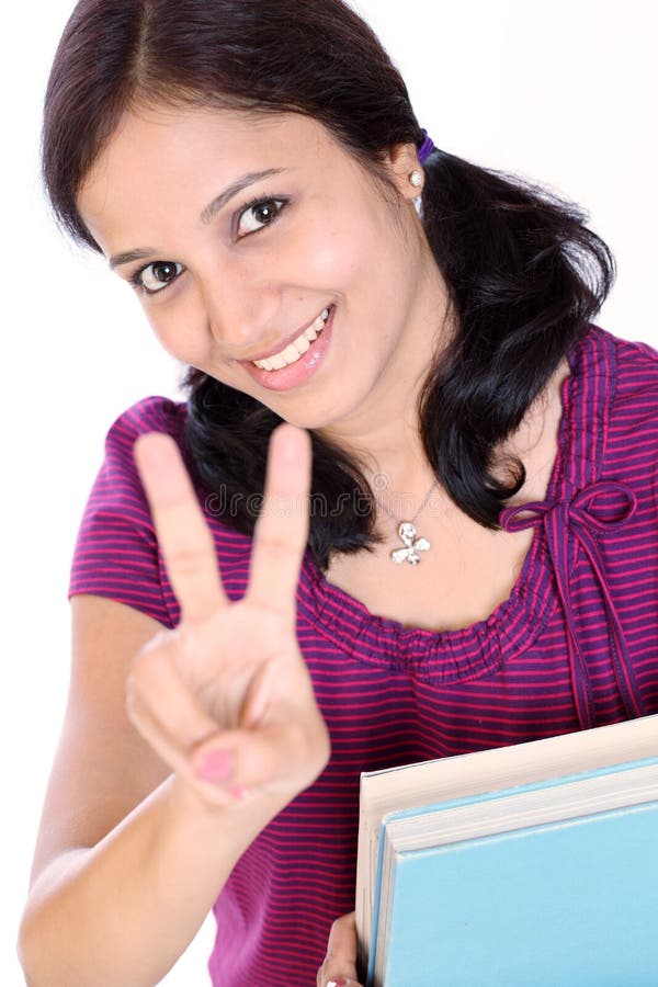 Successful female student stock photo. Image of person - 23422300