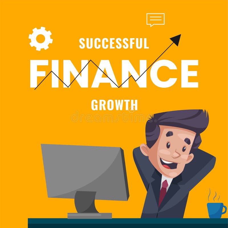 Successful Finance Growth Banner Design Template Stock Vector ...