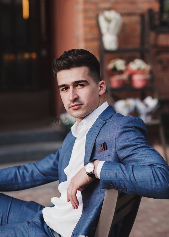Successful Handsome in a Suit Stock Image - Image of elegance, person ...
