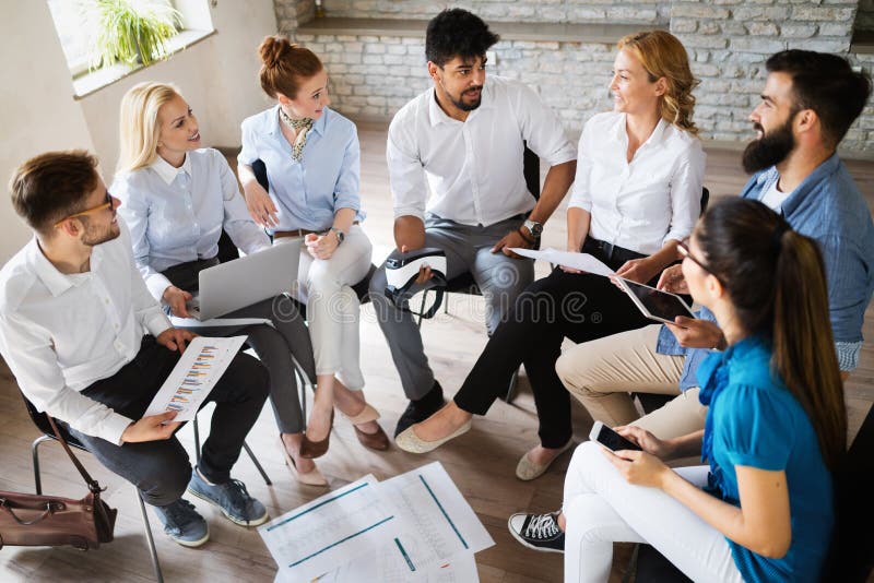 Successful Happy Group of People Learning Software Engineering and ...