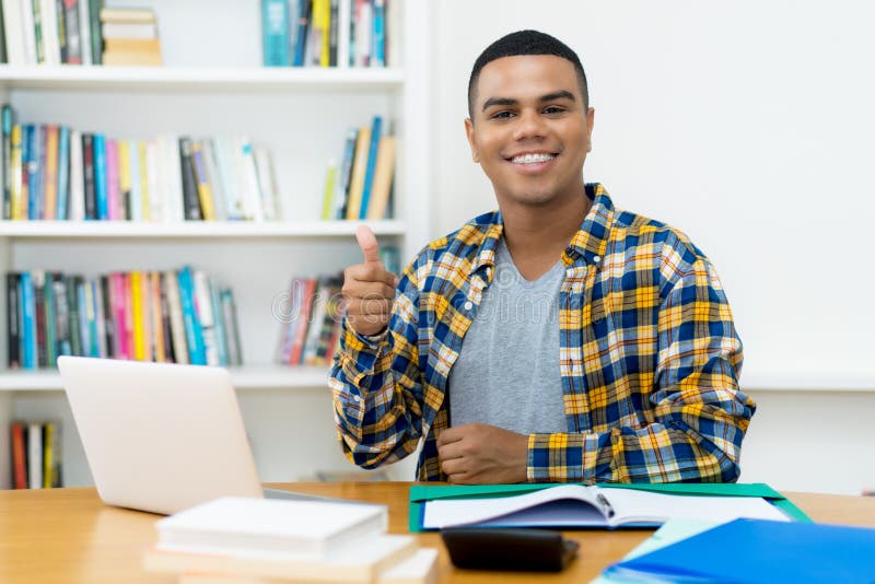 Successful Hispanic Computer Science Student with Braces Stock Photo ...