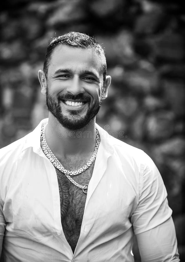 Successful Hispanic Man. Happy Guy Smiling Outside. Stock Image - Image ...