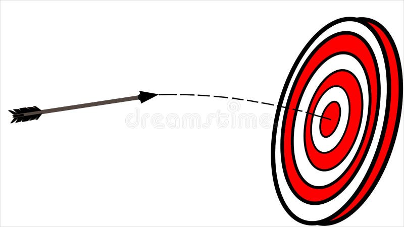 Successful Hitting the Target. Artwork Depicts Success, Hat-trick ...