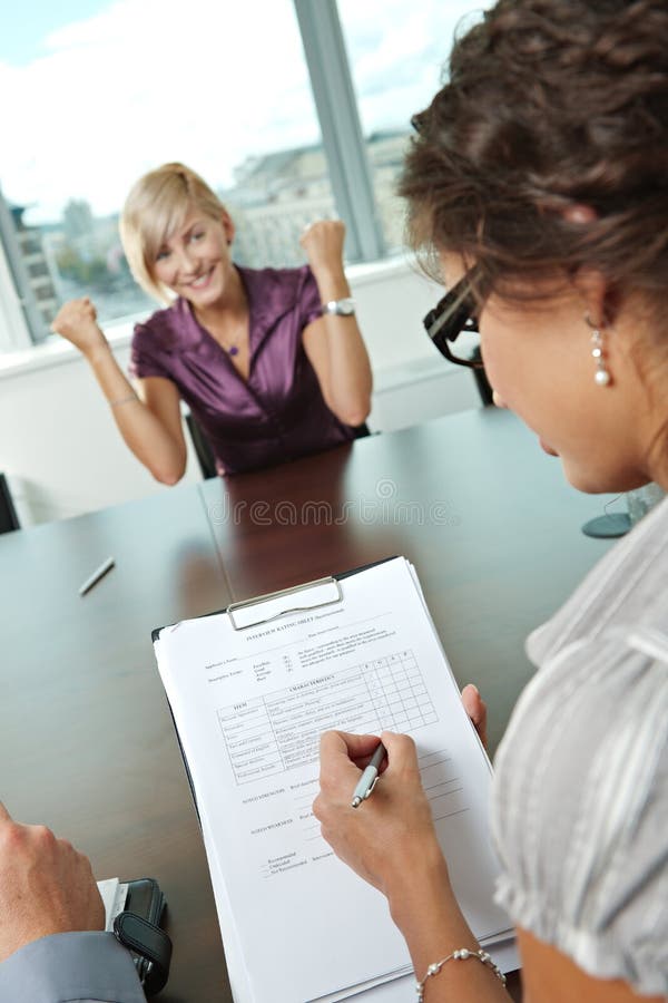 Successful job interview stock image. Image of adult - 11733269