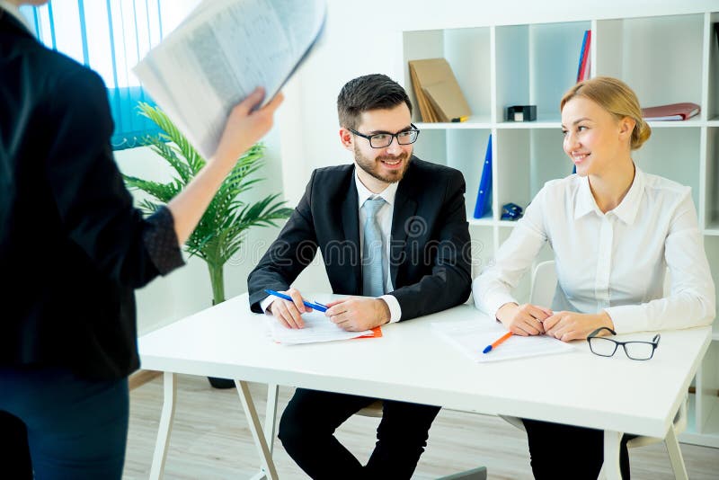 Successful job interview stock image. Image of professional - 89379609