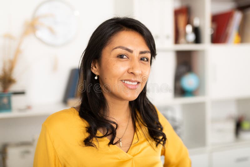Successful Latin American Business Woman Standing in Office Stock Image ... Successful Latin American Business Woman Standing in Office Stock Image ...