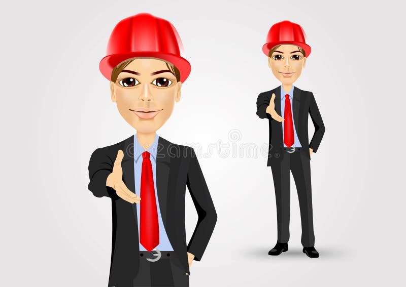 Male Engineer Professional Vector Illustration Stock Vector ...