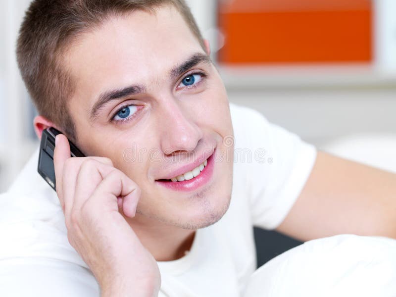 Successful Man Call by Phone Stock Image - Image of male, business ...
