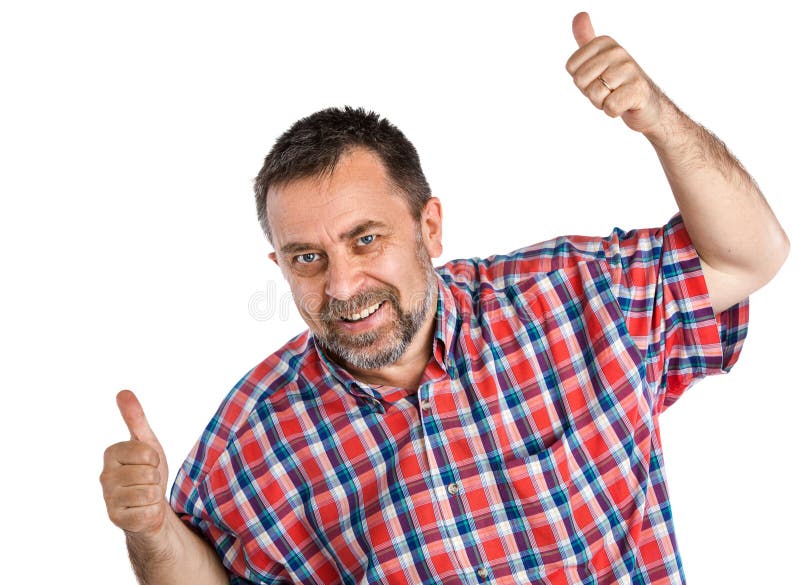 Successful Man Shows Ok Sigh Stock Image - Image of confident, happy ...